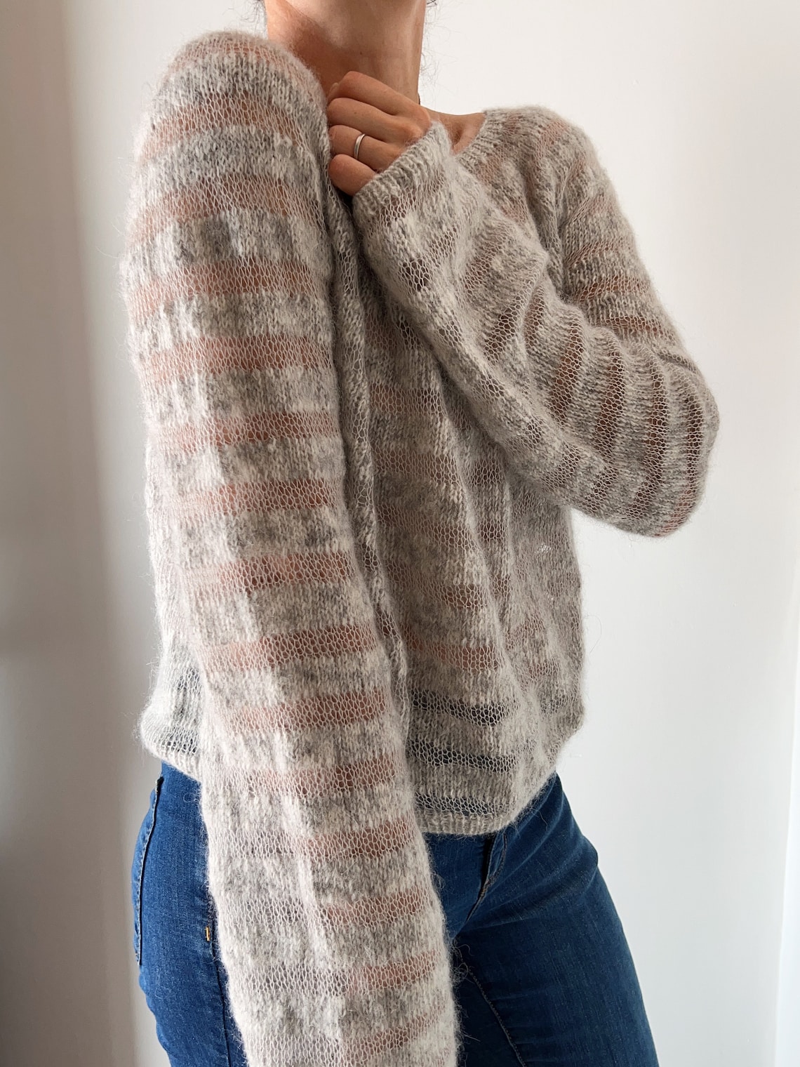 Knitting Pattern Promenade Blouse Knitting Sweater Pattern - Etsy