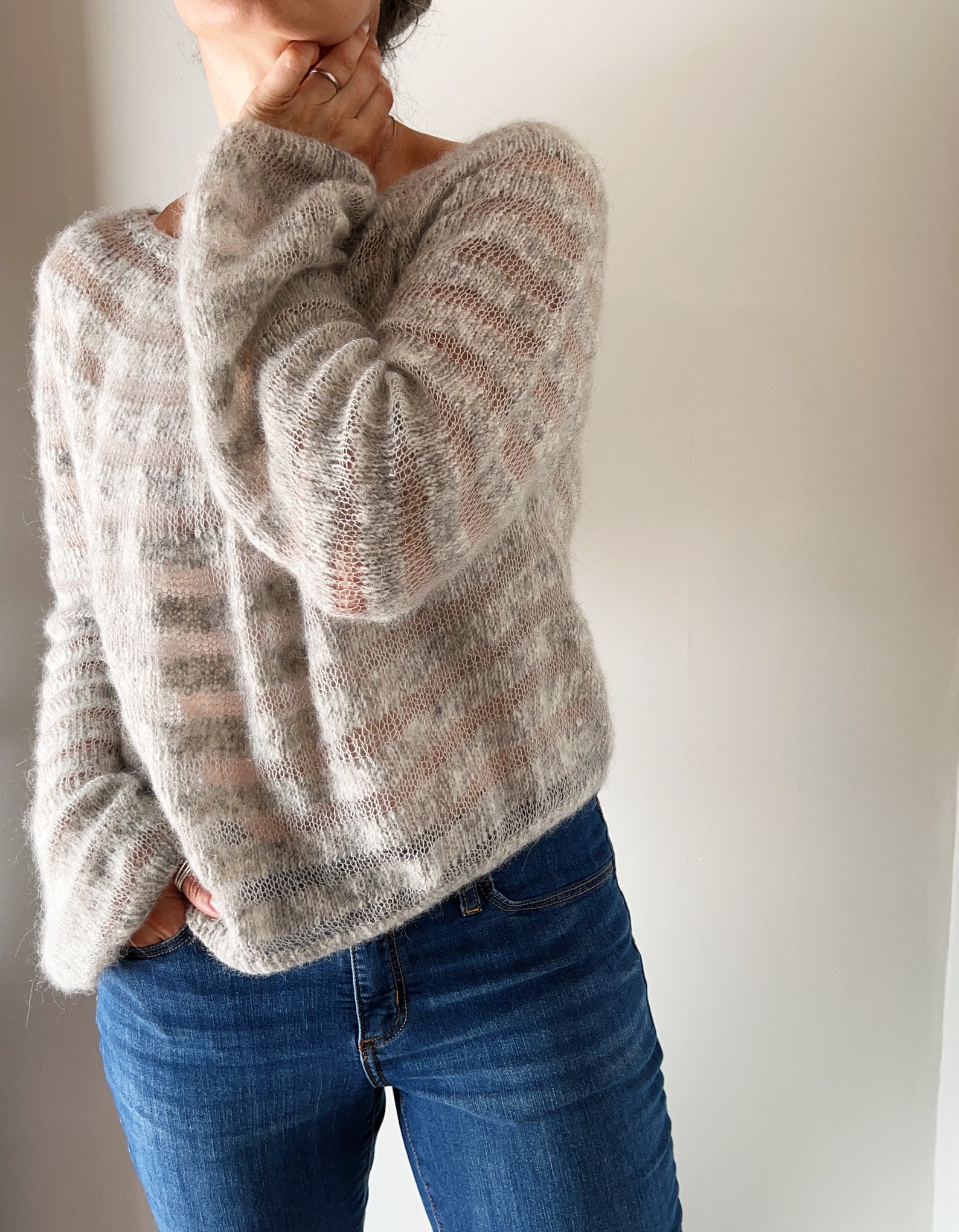 Knitting Pattern Promenade Blouse Knitting Sweater Pattern - Etsy