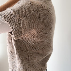 Knitting Pattern Instructions Ash Slipover Knit Slipover Chunky Vest ...