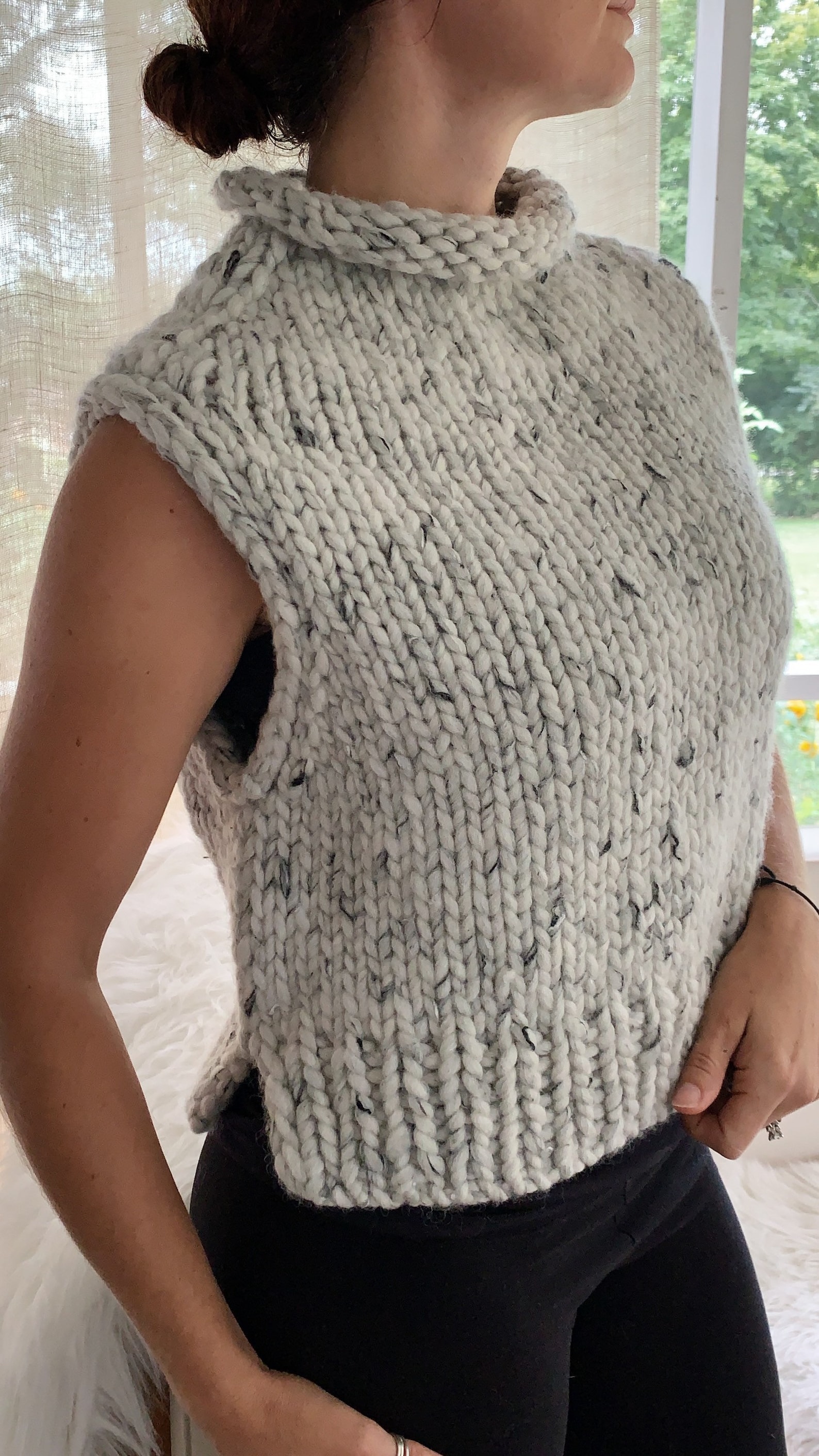 Knitting Pattern London Fog Slipover Easy Top Down Knitting Vest - Etsy
