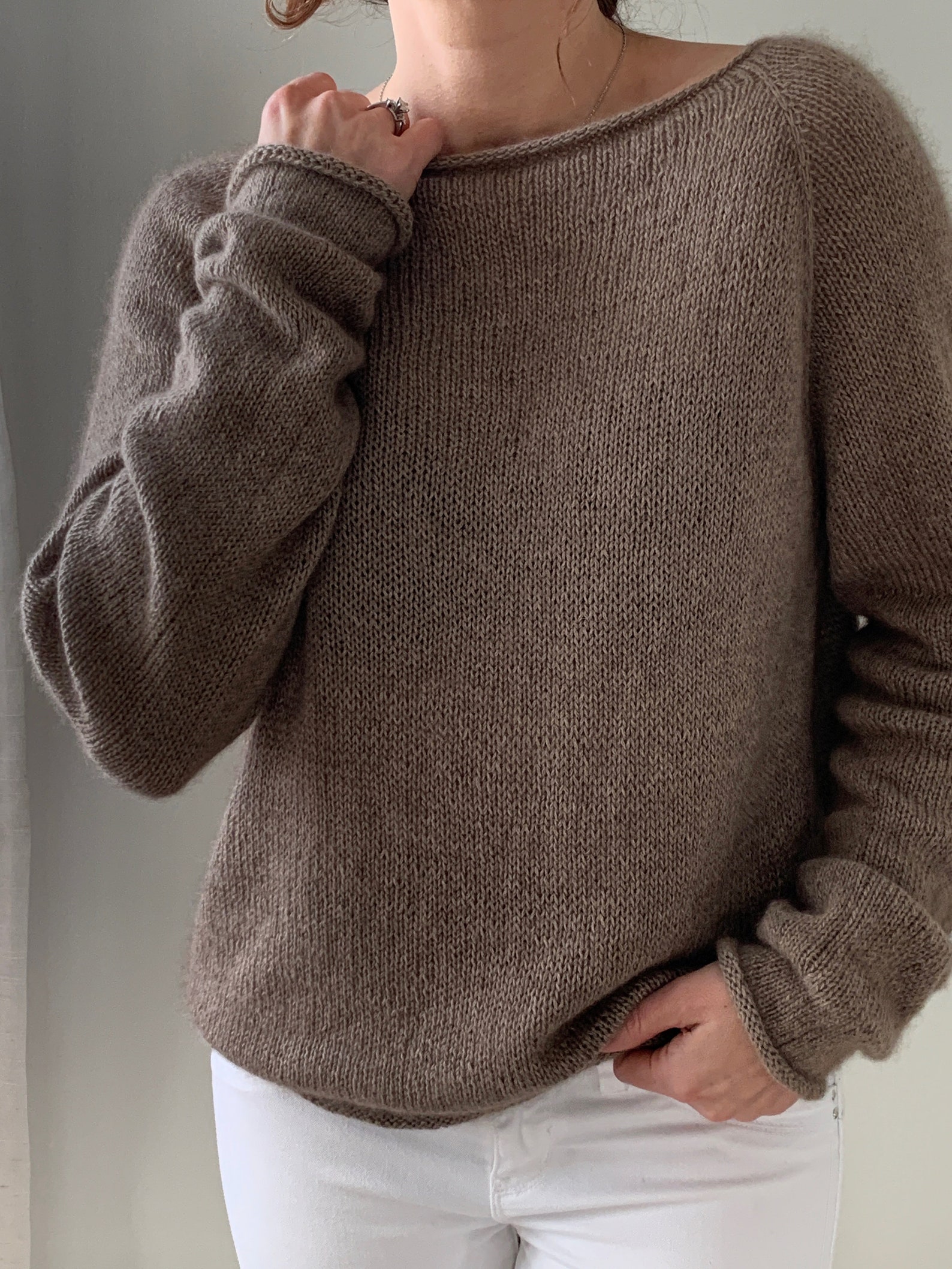 Beginner Friendly Knitting Sweater Pattern the Dentelle Douce | Etsy