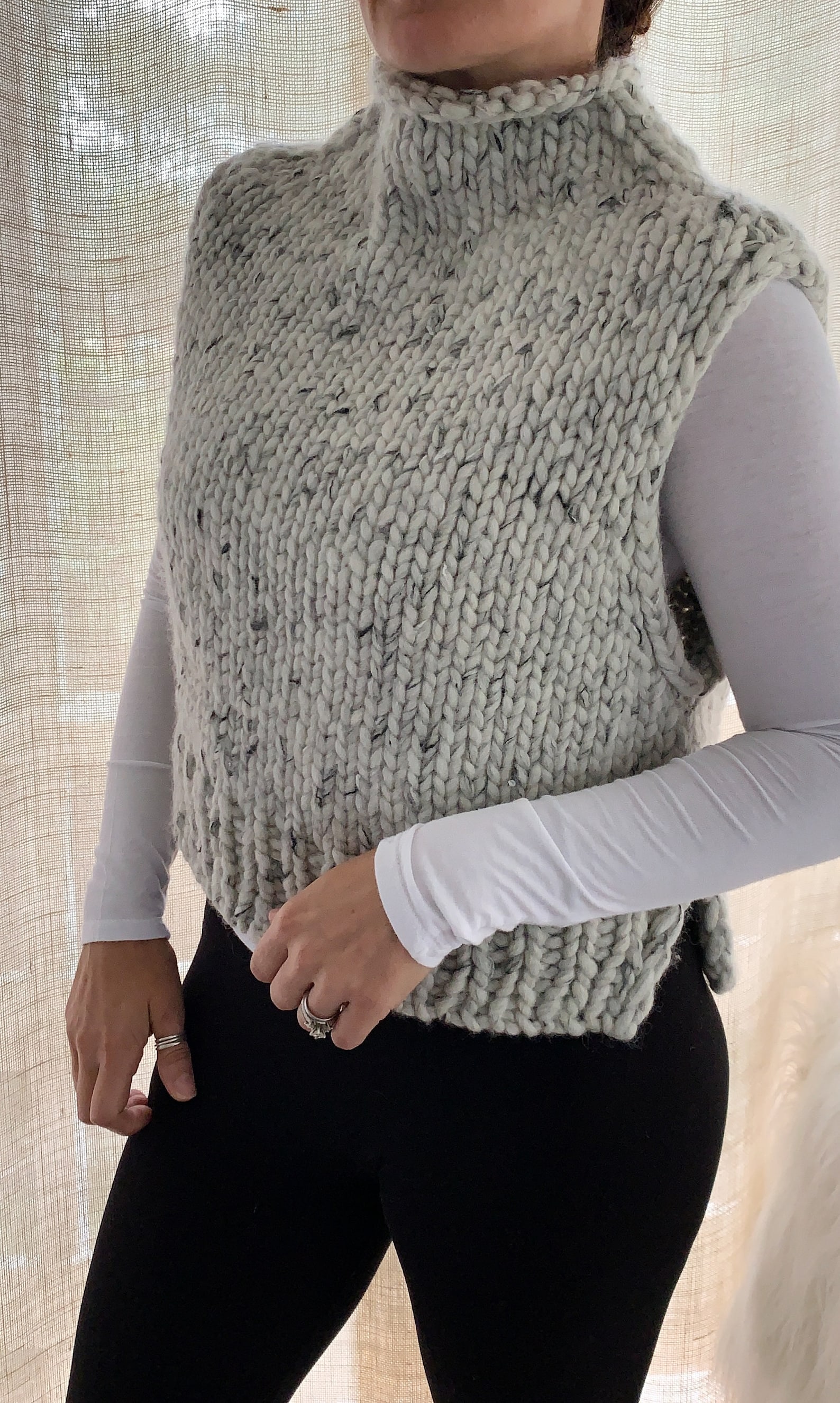 Knitting Pattern London Fog Slipover Easy Top Down Knitting Vest - Etsy