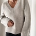 Knitting Pattern Dartmoor Sweater V Neck Top Down Knitting Drop ...
