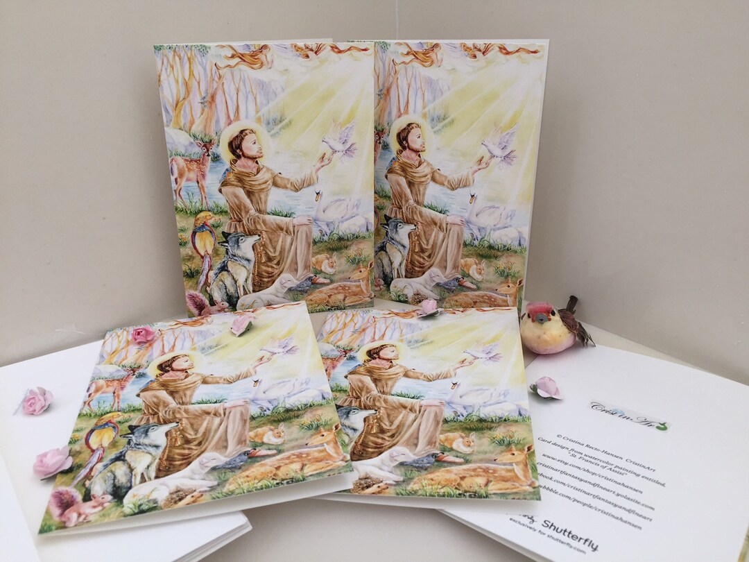 St. Francis Cards, St. Francis of Assisi Cards With Prayer of St ...