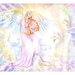 Angel Art, Glow Angel, Angel Playing Lyre,harp, With Doves,calla ...