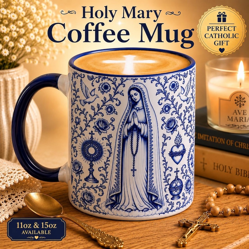 Marian Mug Catholic - Etsy