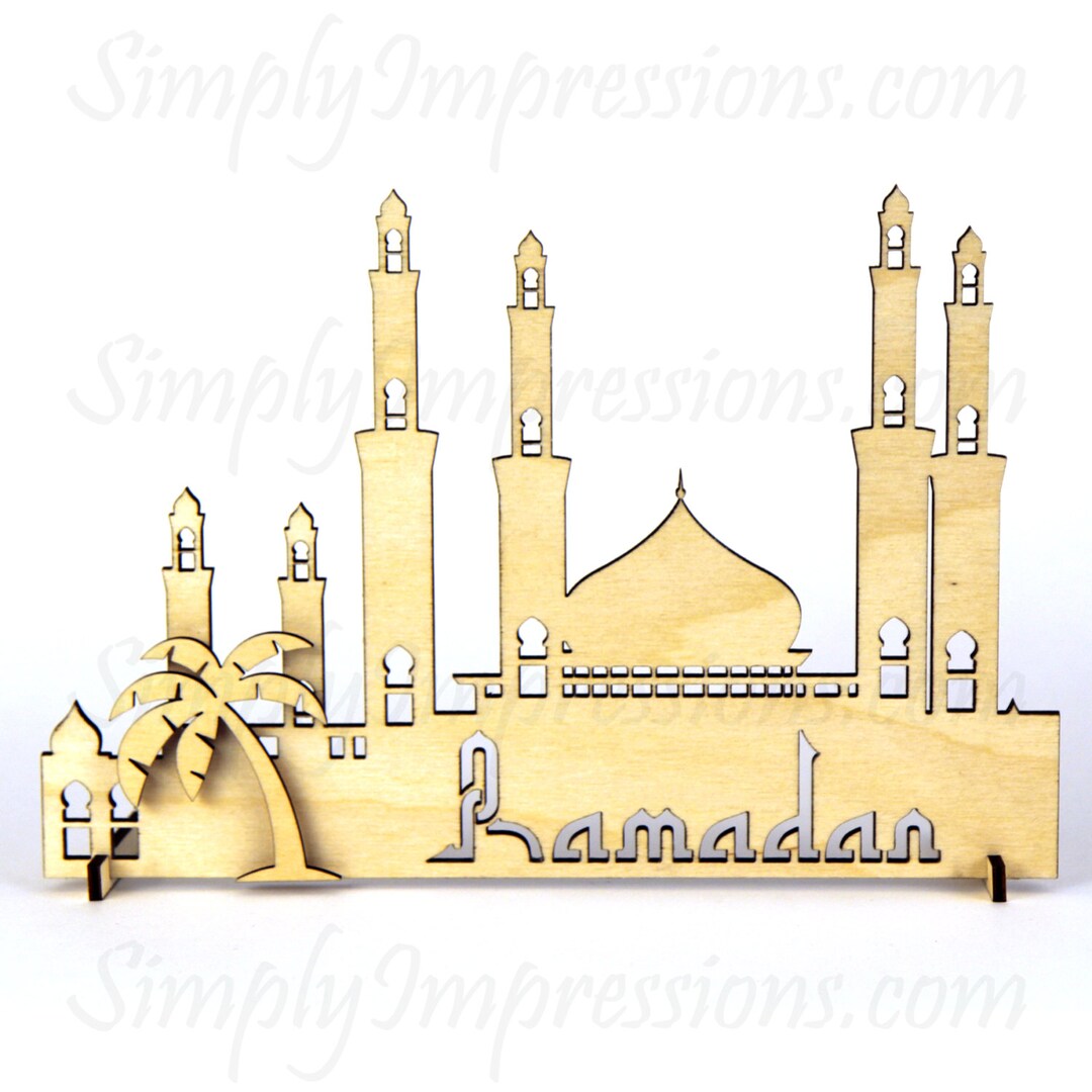 Ramadan Eid Mosque Decoration #2 Wood Sculpture Muslim Islamic Art - Etsy
