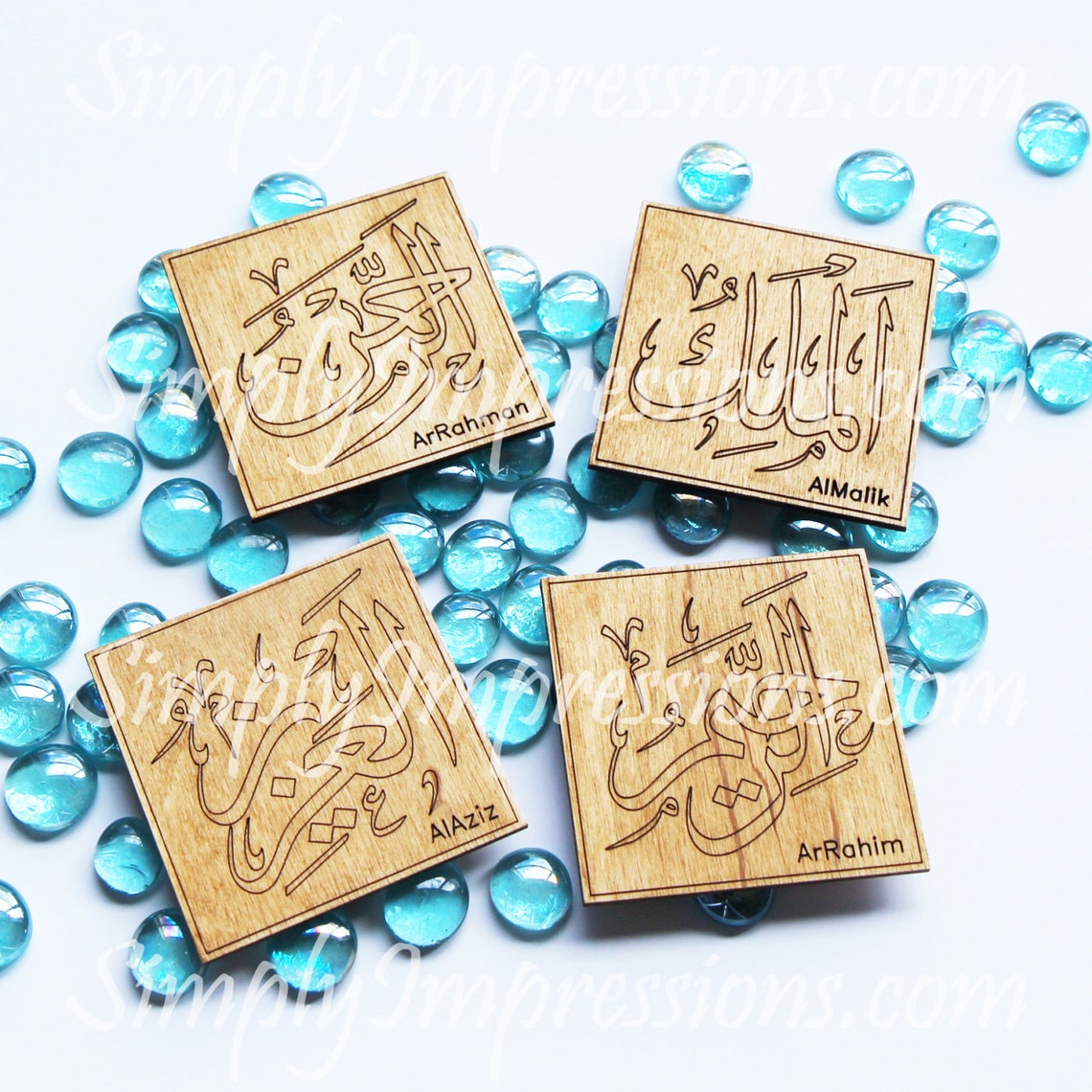99 Names of Allah Party Favor, Magnet Back. - Etsy