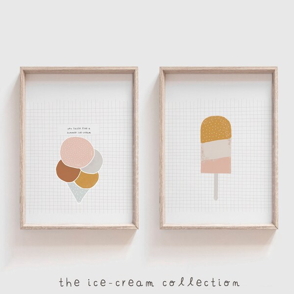 Ice Cream Print - Etsy