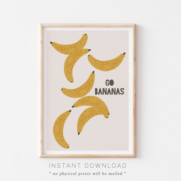 Banana Print - Etsy