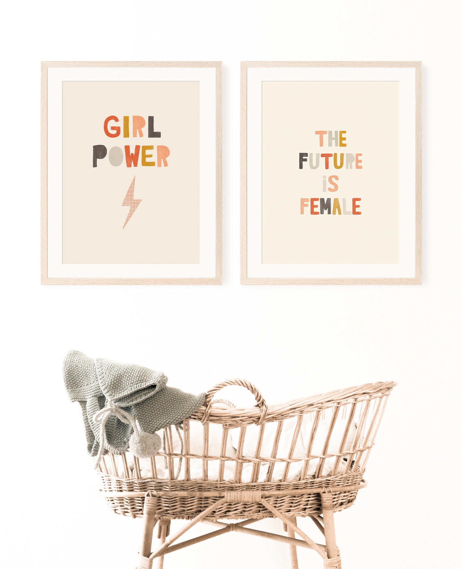 Set of 2 Kids Printables the Future is Female Poster Girl - Etsy