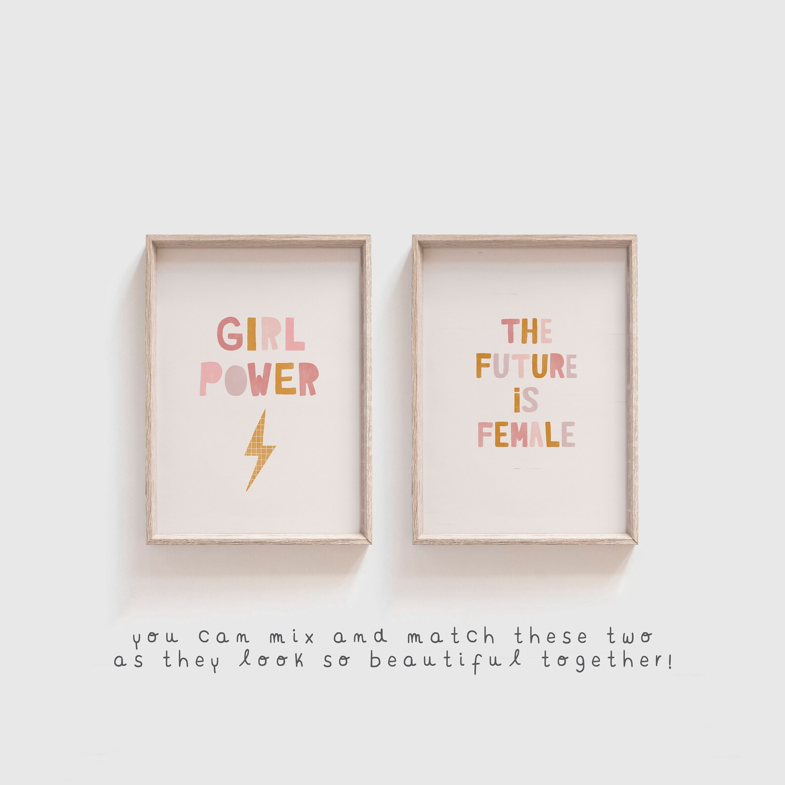 The Future is Female Poster Printable Quotes Feminist Art | Etsy