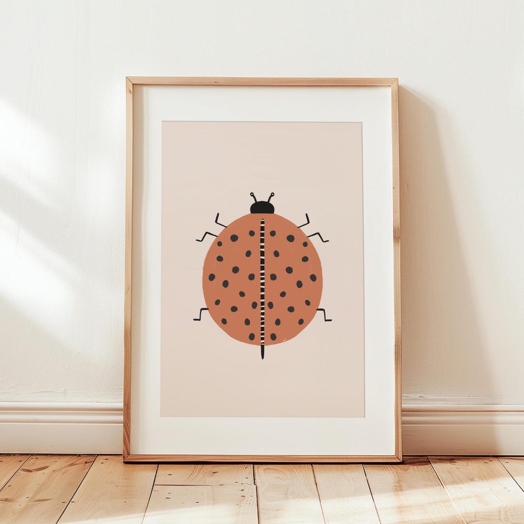 Ladybug Playroom Colorful Wall Art, Bug Playroom Decor, Classroom Decor ...