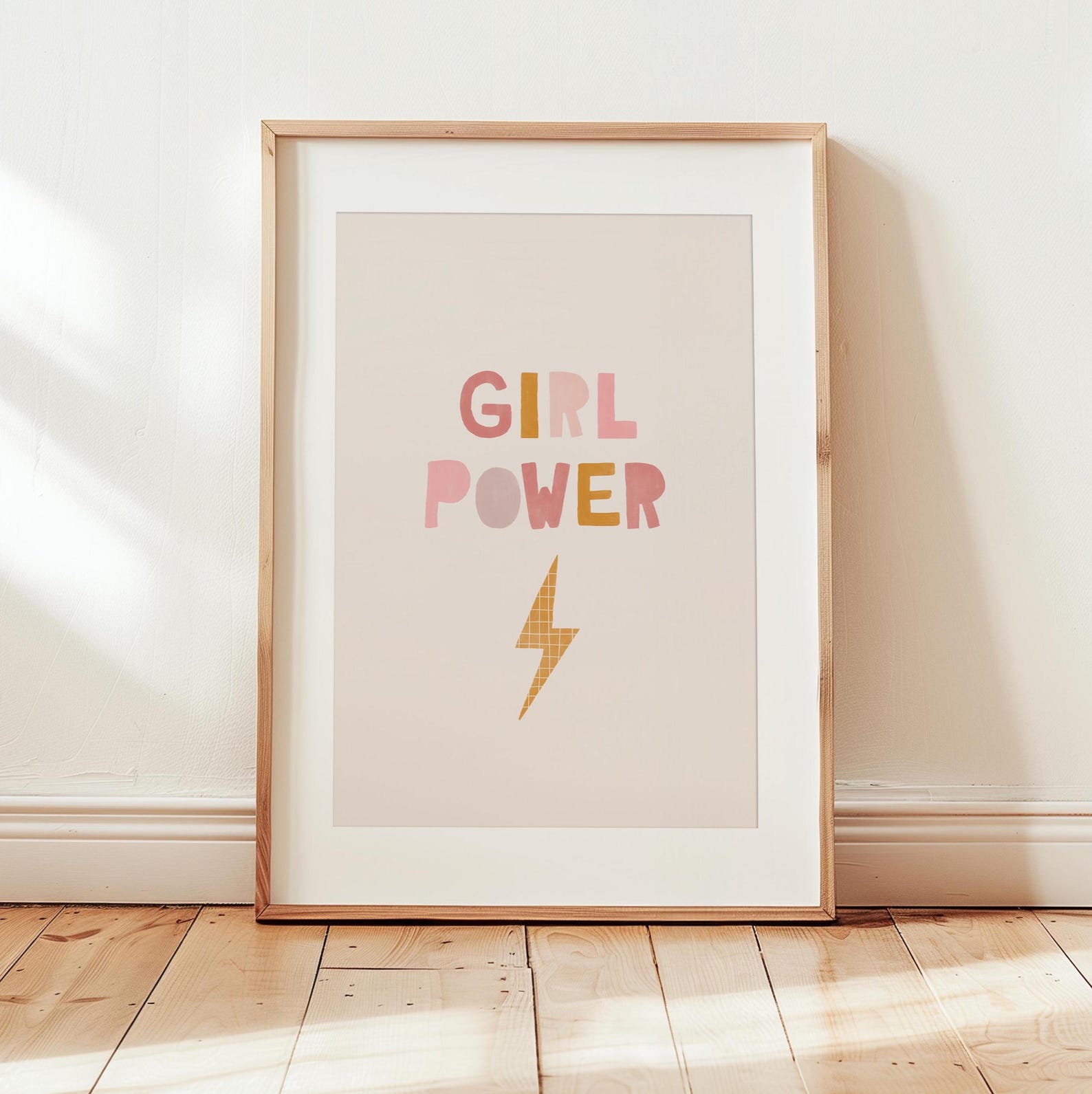 Girl Power Print, Girl Power Poster, Girl Power Wall Art, Grl Pwr ...