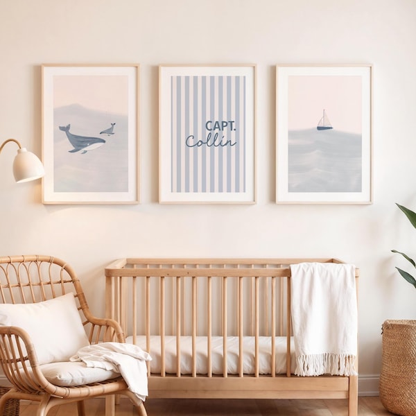 Whale Under Boat Art - Etsy