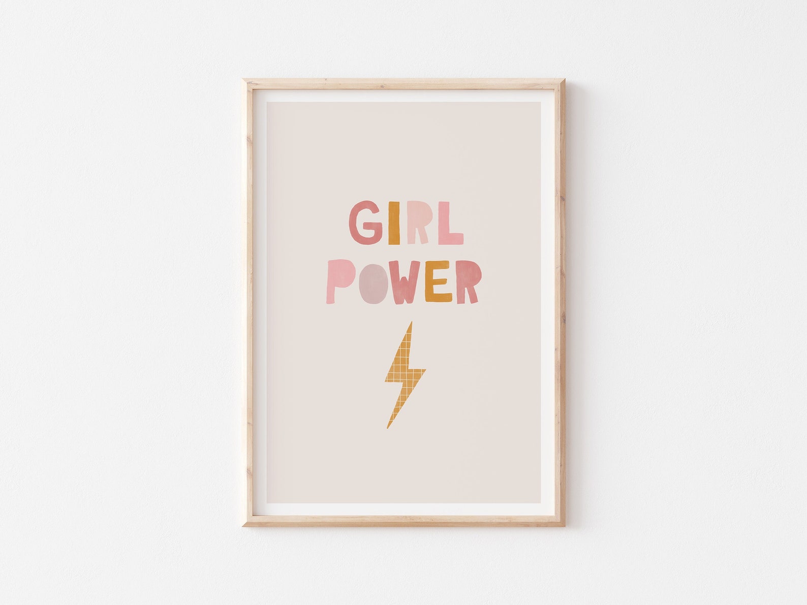 Girl Power Print Girl Power Poster Girl Power Wall Art Grl - Etsy