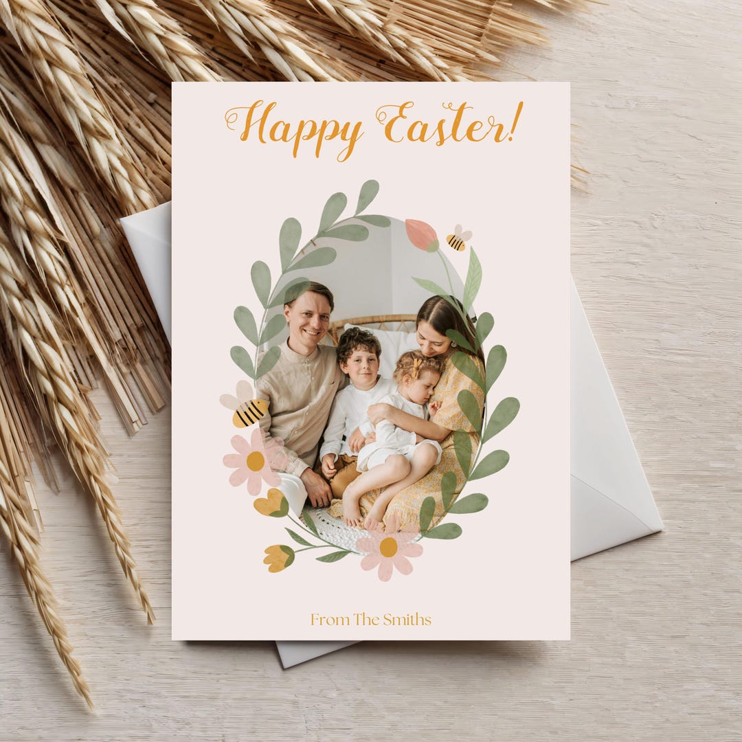 Cottagecore Easter, 5x7 Printable Card, Easter Cards, Easter Invitation ...
