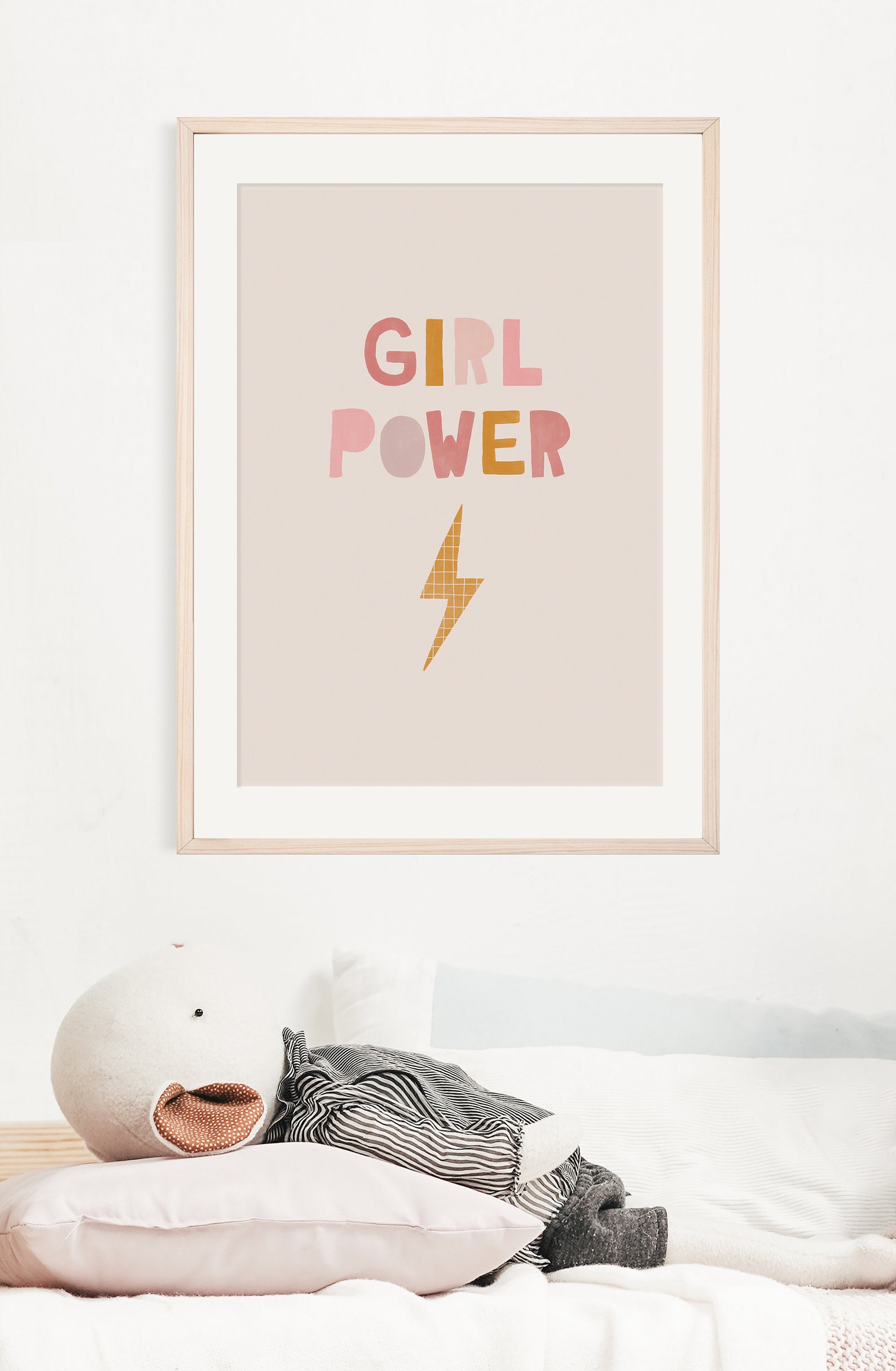 Girl Power Print Girl Power Poster Girl Power Wall Art Grl - Etsy