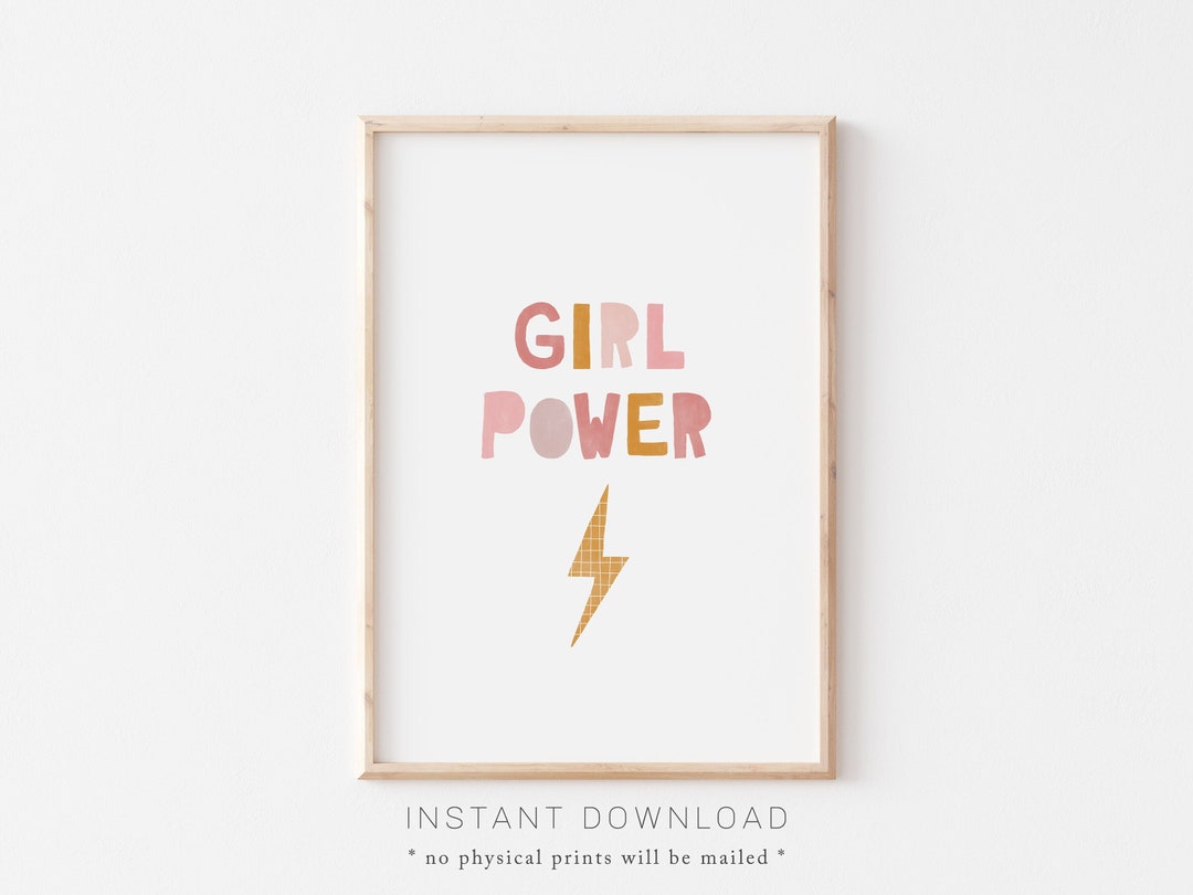 Girl Power Printable Girl Power Poster Pink Girl Power Wall - Etsy UK