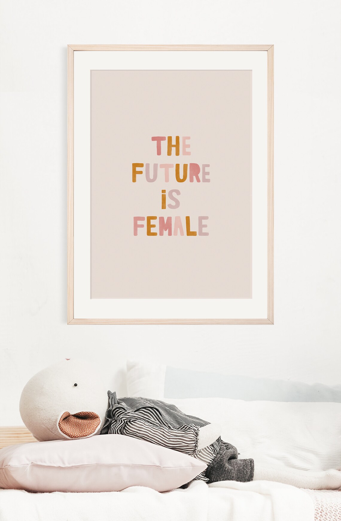 The Future is Female Poster Printable Quotes Feminist Art | Etsy