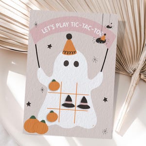 Printable Halloween Game for Kids – Tic-tac-toe With Pumpkins & Witch ...