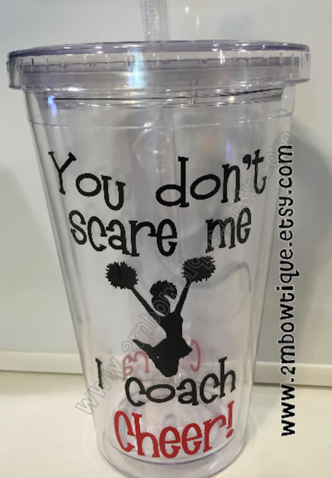 Gift Idea for Cheer Coach.... You Can't Scare Me, I Coach Cheer ...