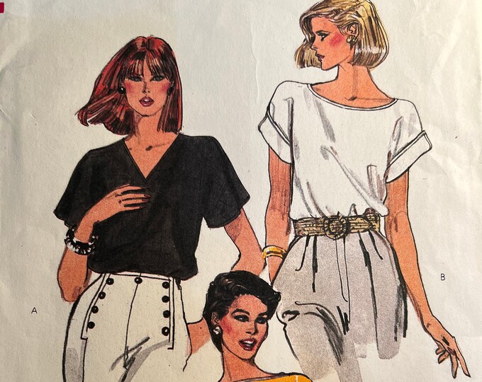 1985 Misses Top Very Easy Very Vogue Pattern 8253 Size Medium - Etsy