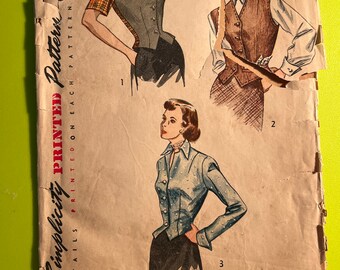 Weskit Blouse - Etsy