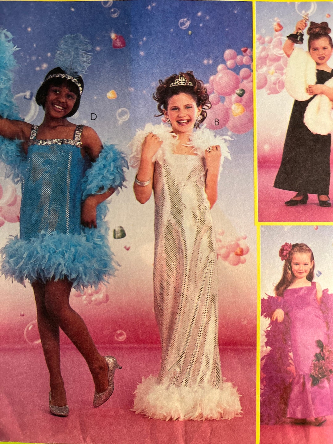 1999 Children’s and Girls Glamour Girls Costumes - Mccall’s Pattern ...