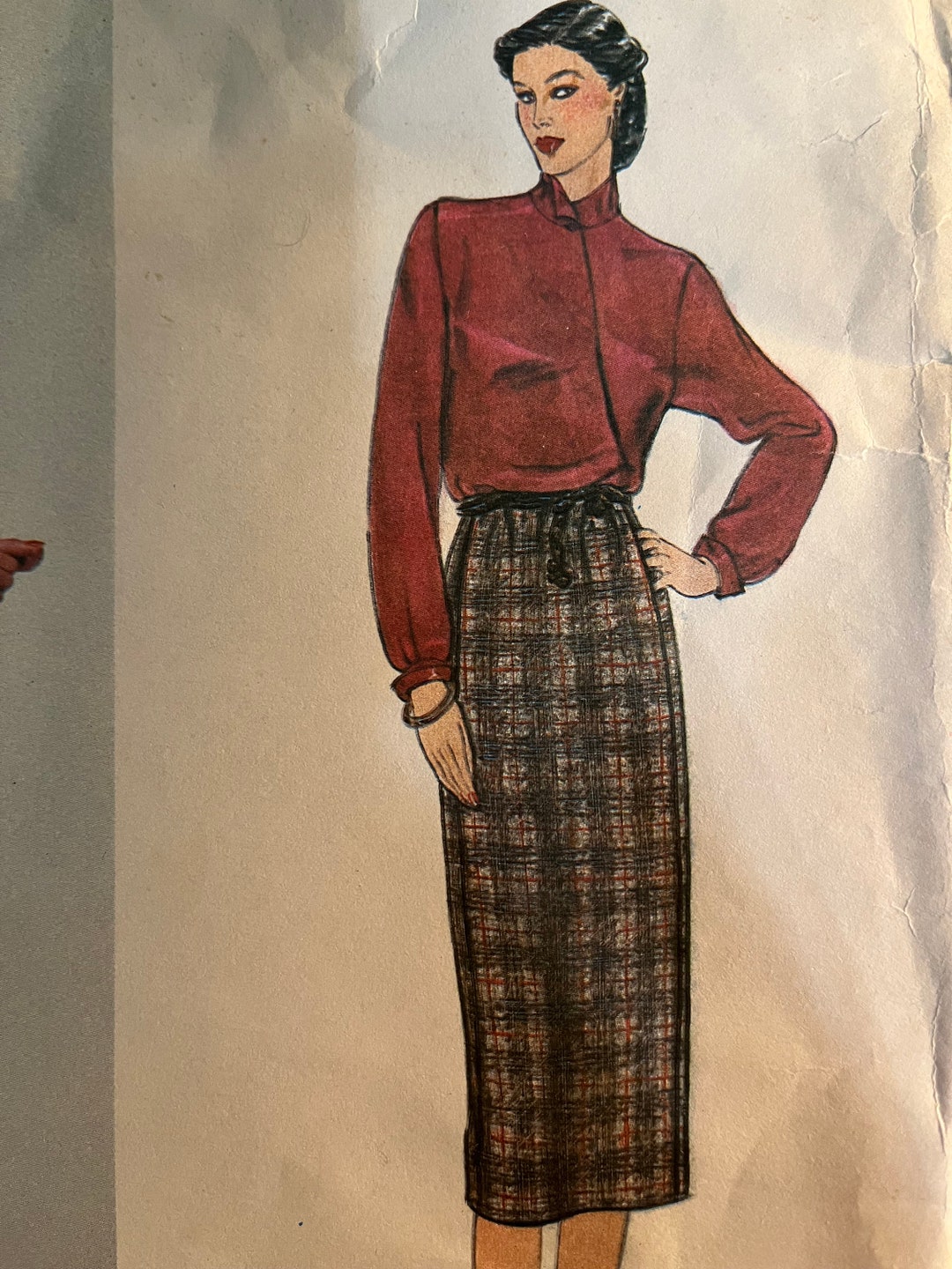 1980s Misses’ Jacket, Skirt and Blouse - Calvin Klein - Vogue Pattern ...