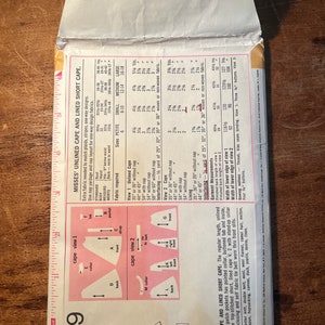 1971 Misses Cape Simplicity Pattern size Small - Etsy