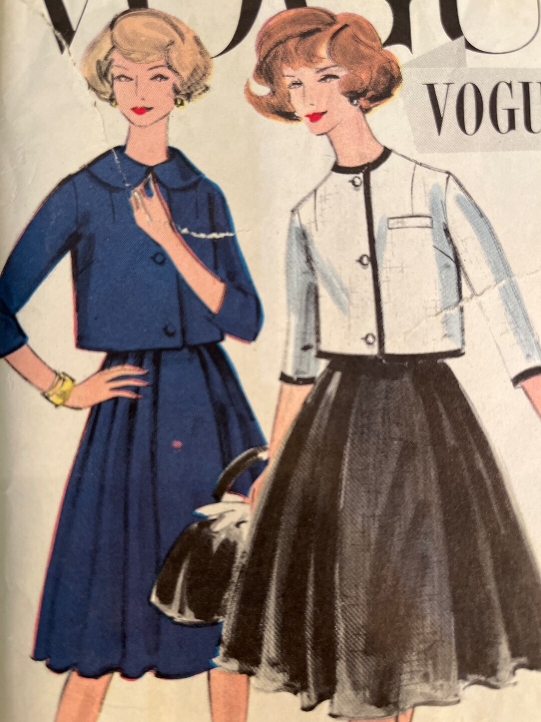 1958 Misses Suit (jacket and Skirt) and Petticoat - Vogue Pattern S ...