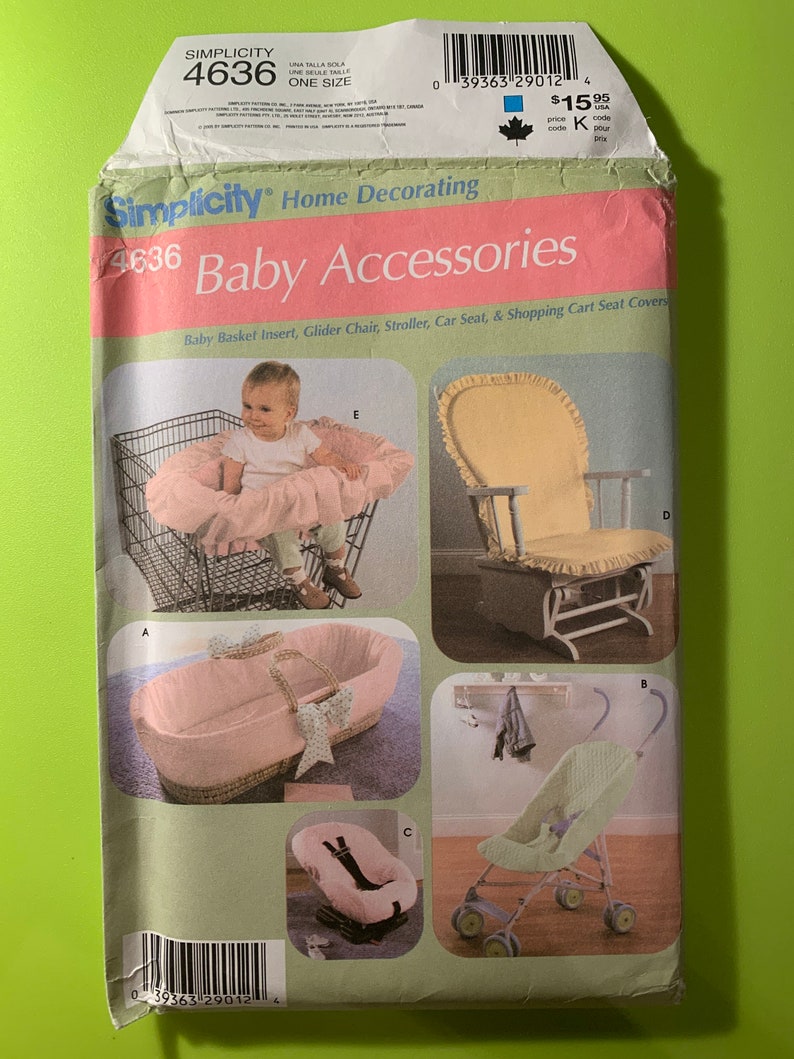 2005 Baby Accessories - Simplicity Home Decorating Pattern 4636 - Etsy