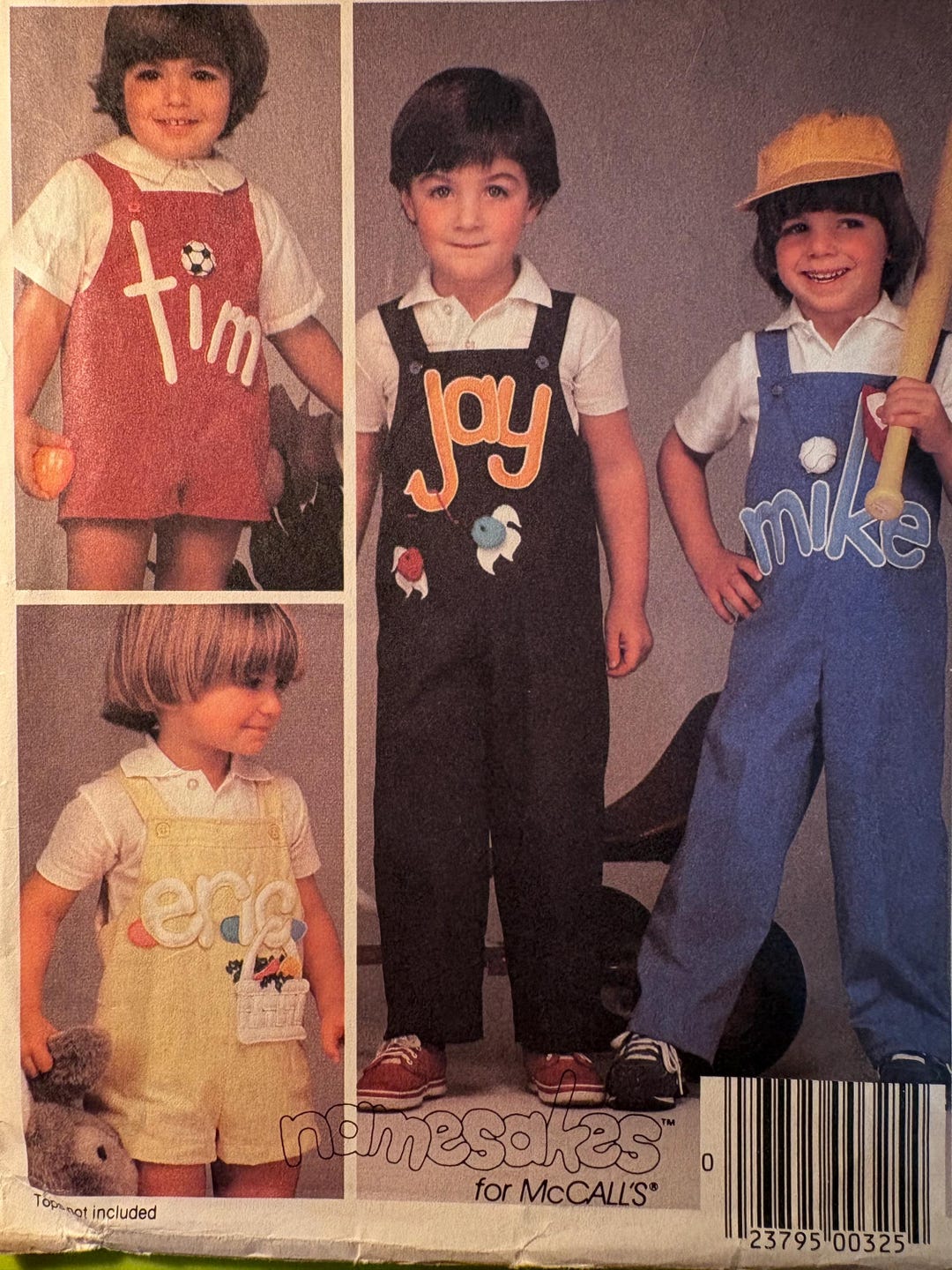 1984 Toddlers Jumpsuit, Overalls or Short-all With Transfers - Mccall’s ...
