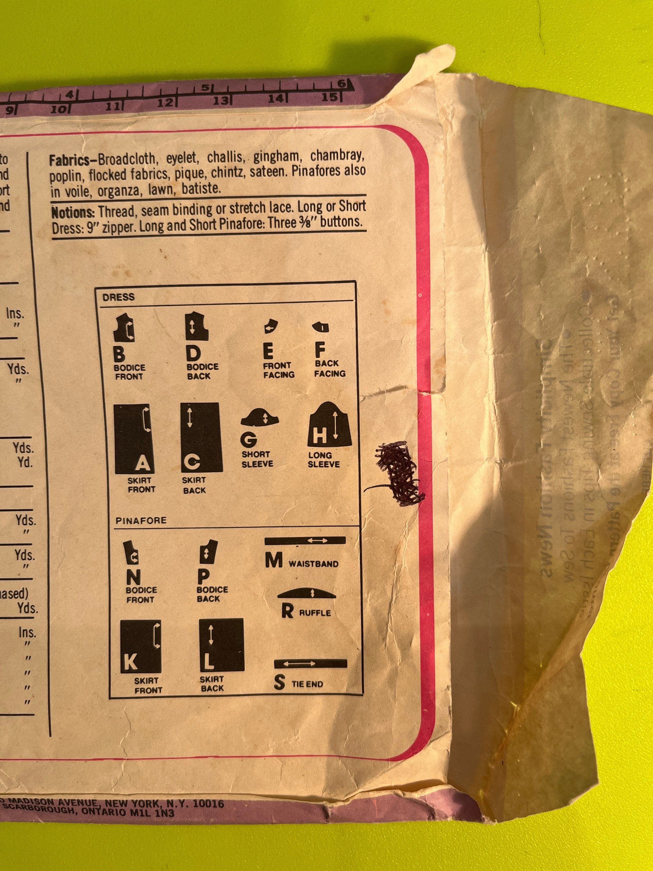 1977 Toddlers Dress and Pinafore Simplicity Pattern 8279 - Etsy