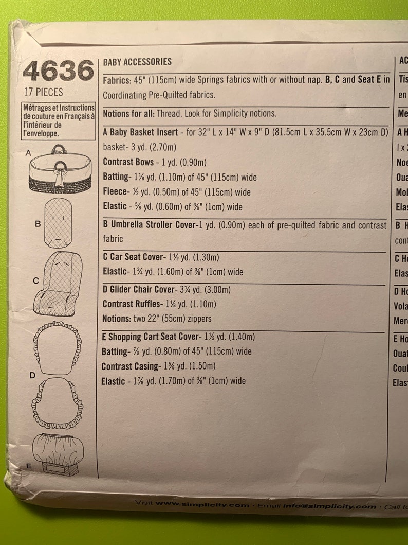 2005 Baby Accessories - Simplicity Home Decorating Pattern 4636 - Etsy