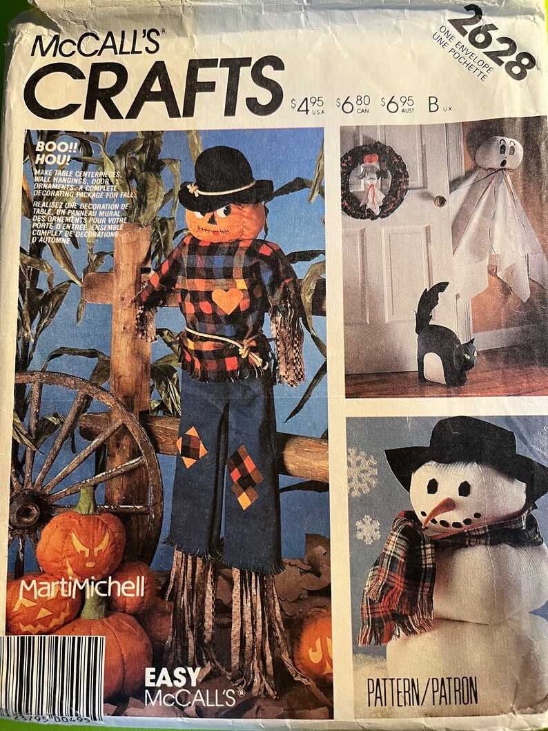 1986 Marti Mitchell Decorative Fall Holiday Decor Package - Mccalls ...
