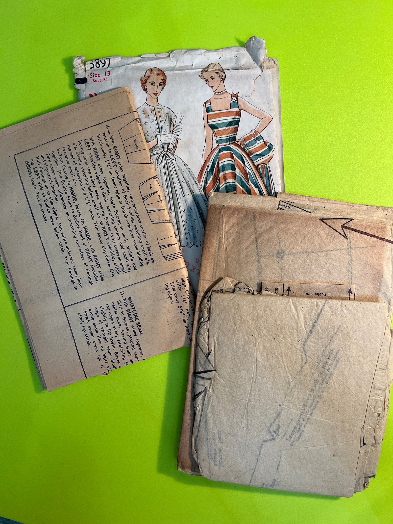 1952 Junior Misses’ One-piece Dress and Redingote (jacket) - Simplicity ...