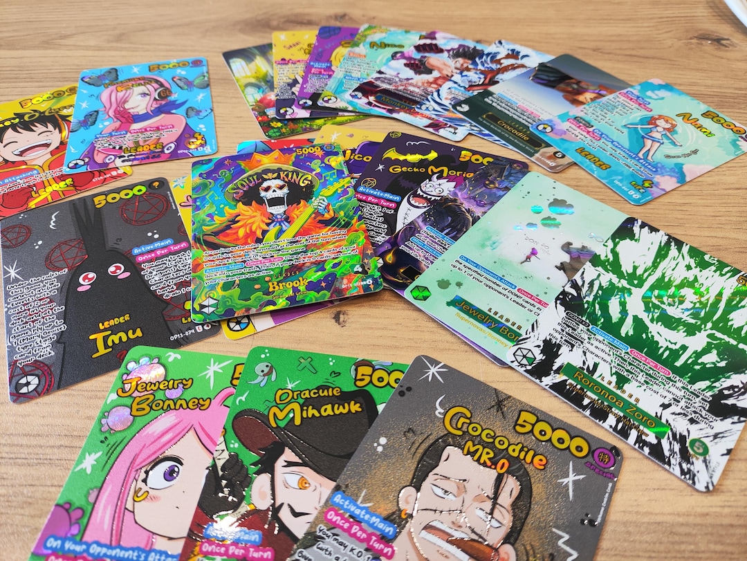 Choose Your Card - Pack Custom TCG Cards – Leader Anime Trading Card - Etsy
