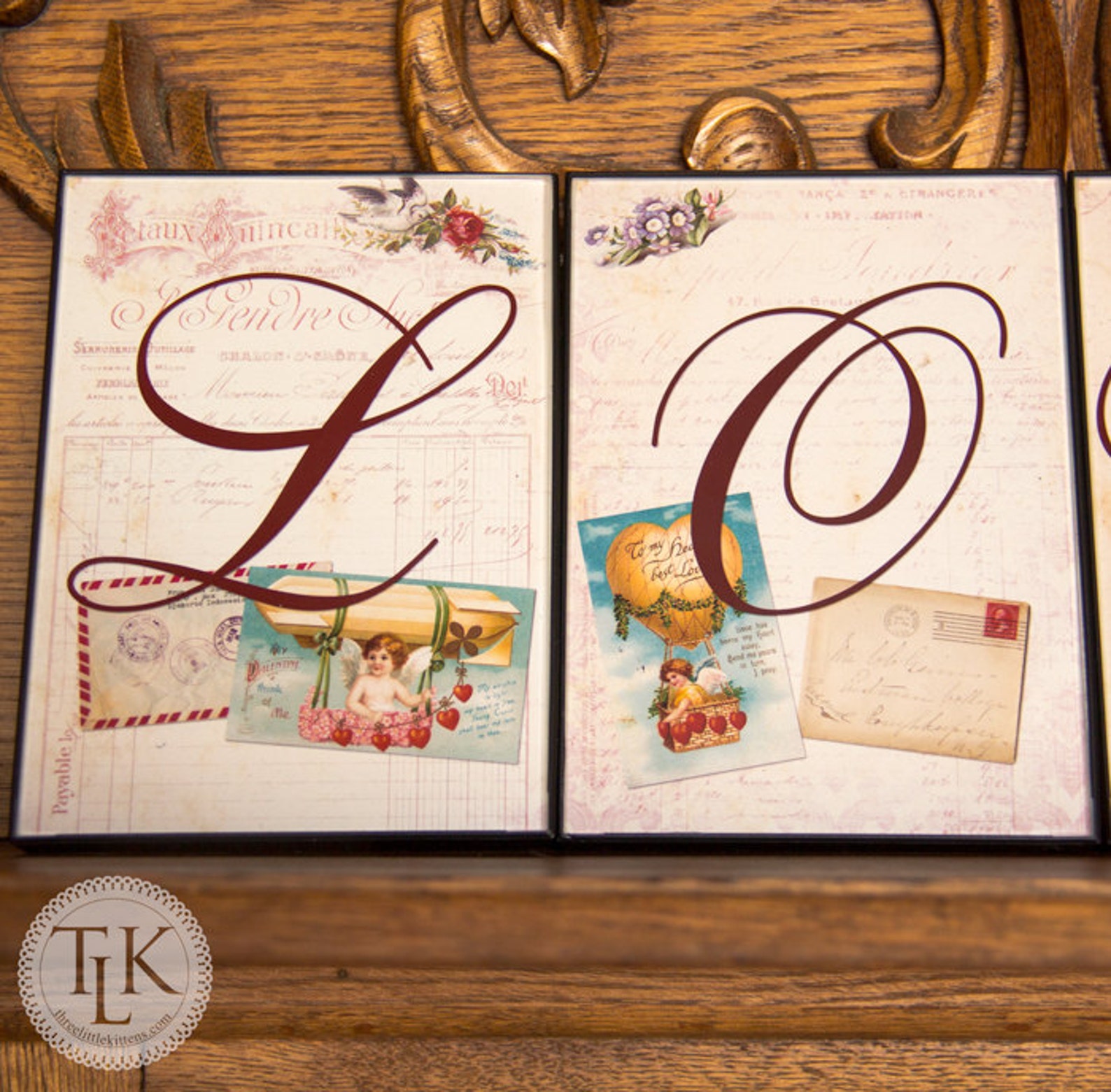 Valentine Love Letters Digital Banner - Etsy