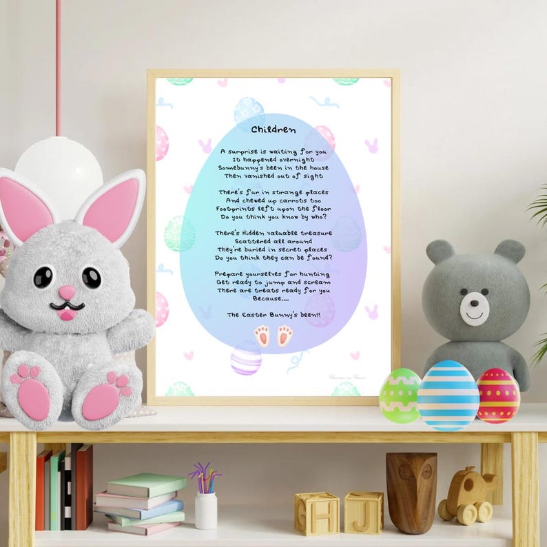 Easter Activity Bundle – Easter Bunny Footprints, Easter Egg Hunt ...