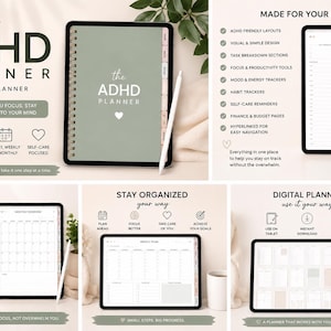 ADHD Digital Planner | Neurodivergent Productivity PDF (instant ...