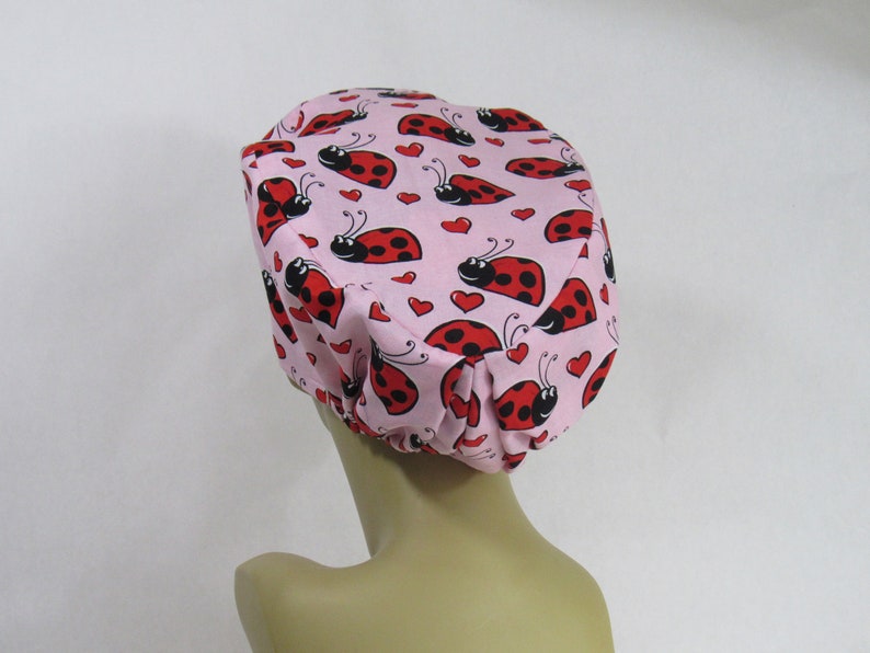 Lady Bug, Women Scrub Hat, Surgical Cap, Medical Scrub Hat, USA Made - Etsy