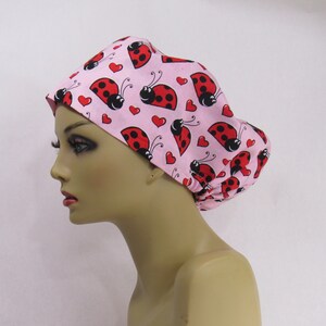 Lady Bug, Women Scrub Hat, Surgical Cap, Medical Scrub Hat, USA Made - Etsy