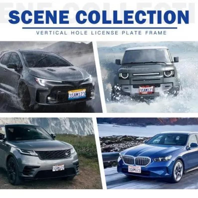 Kyle Busch Checkered Flag License Plate Frame, NASCAR Racing Car ...