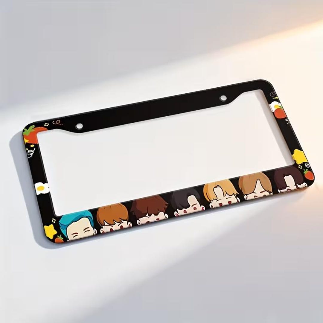 Cute Kpop Group License Plate Frame, Korean Idol Car Accessory ...