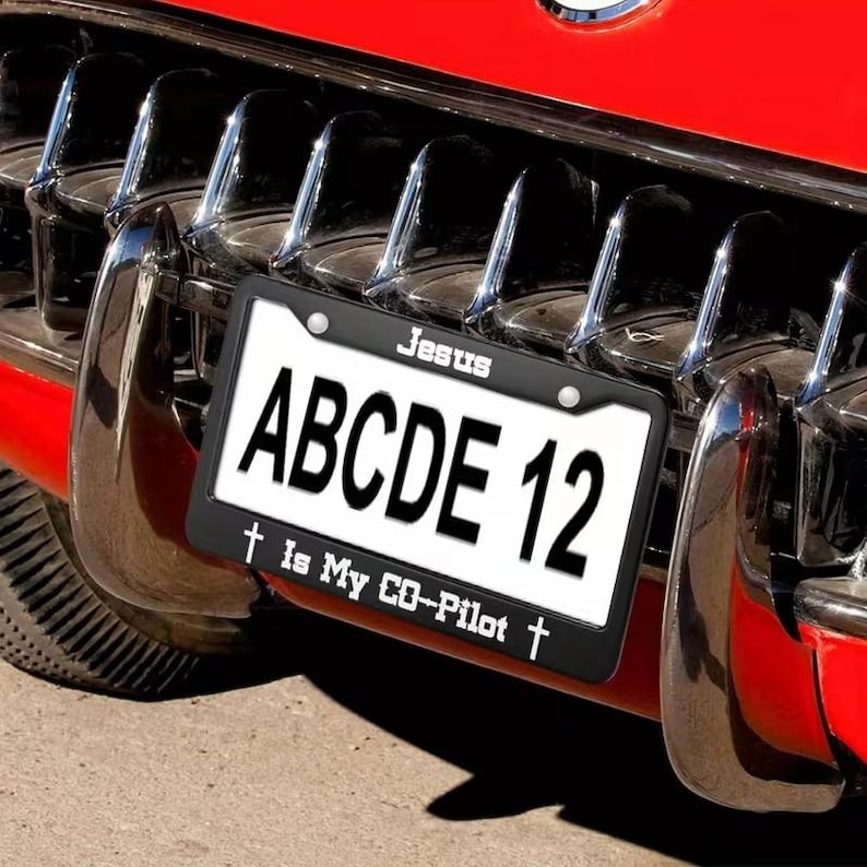 Jesus for God so Loved the World License Plate Frame, Christian Bible ...