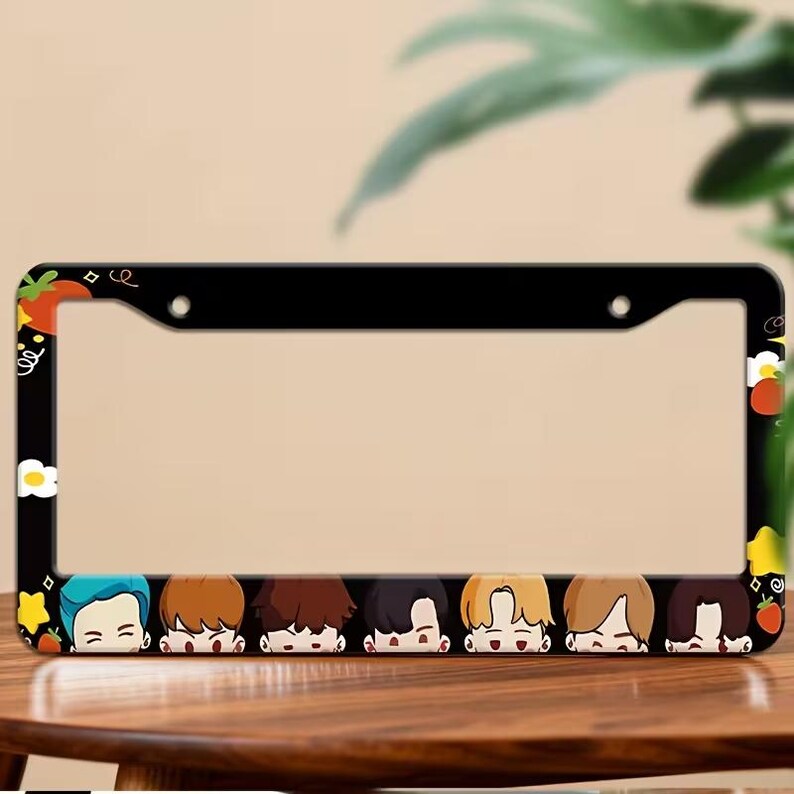 Cute Kpop Group License Plate Frame, Korean Idol Car Accessory ...