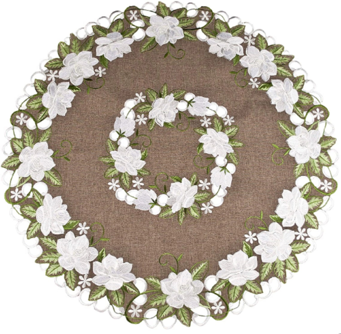 Beautiful Farmhouse Cottage Magnolia and Green Leaves Runners - Etsy