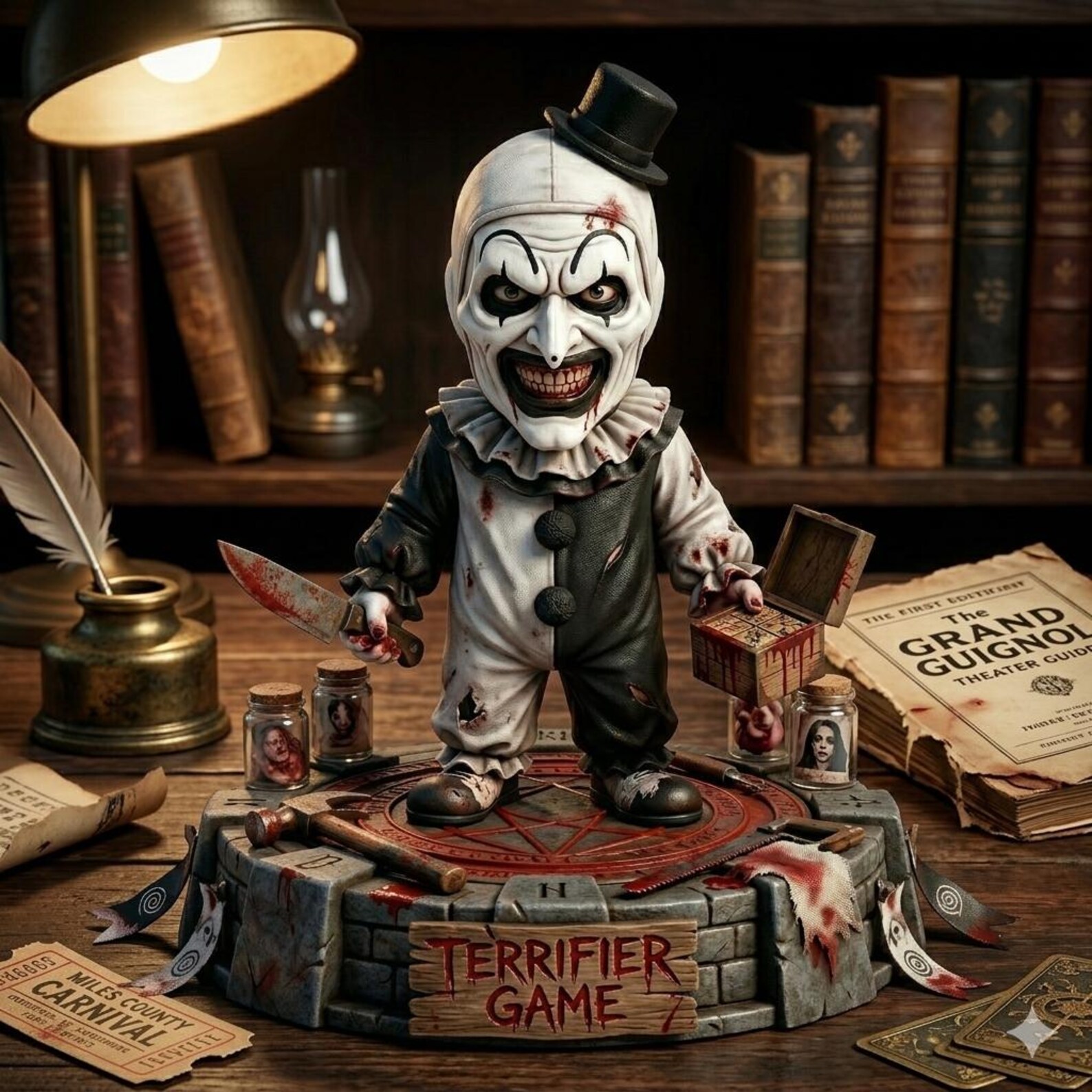 Terrifier the Clown STL – Horror Clown Chibi Figurine – Scary Miniature ...